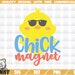 Chick Magnet SVG Chick Magnet Cut File Chick Magnet Dxf Easter SVG ...