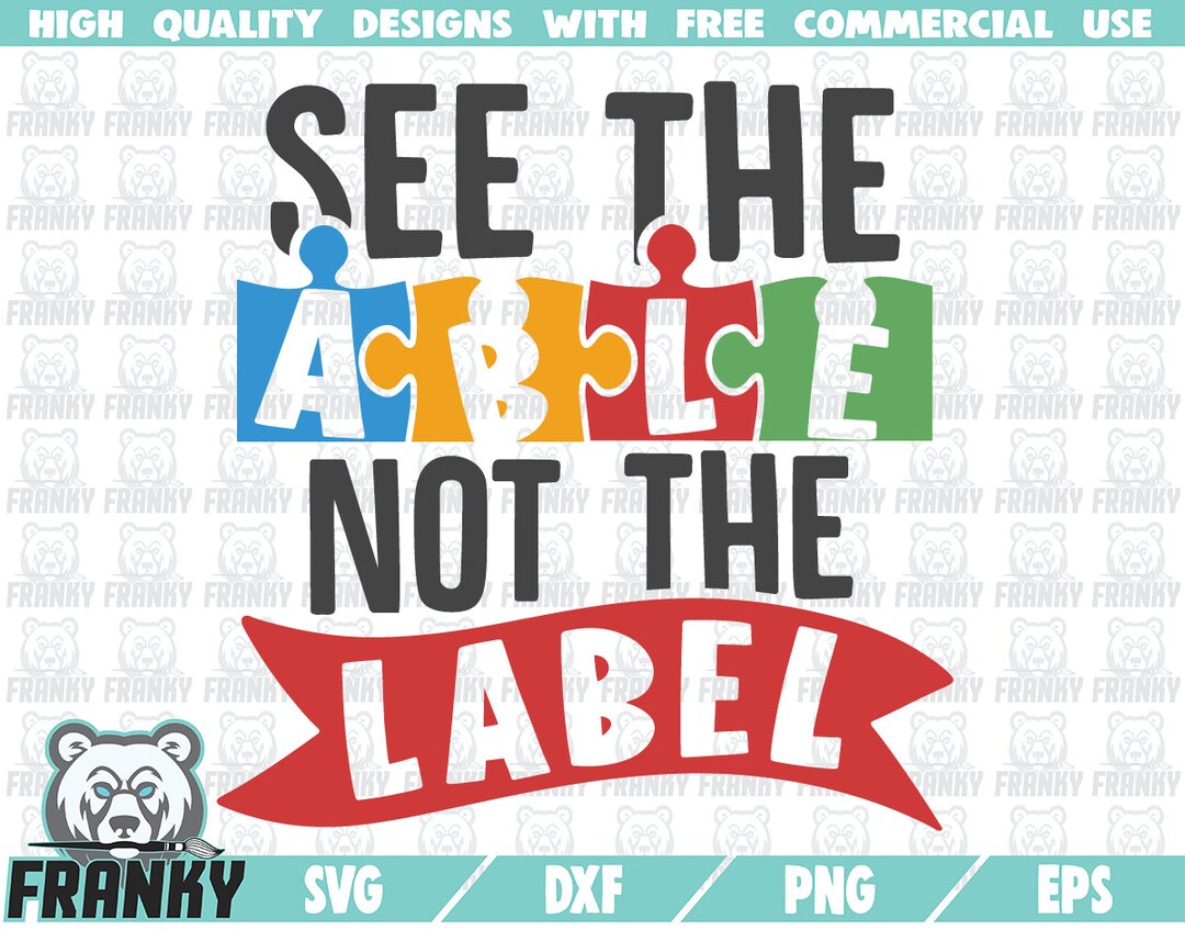 See the Able Not the Label SVG - Instant Download - Printable Cut File ...