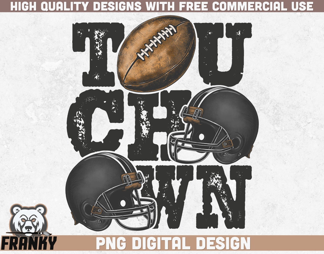 Touchdown Png | Football Design Png | Instant Download | Football Shirt ...