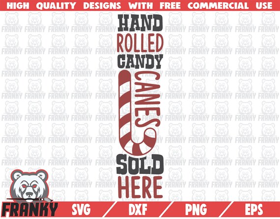 Hand Rolled Candy Canes Sold Here SVG Instant Download | Etsy