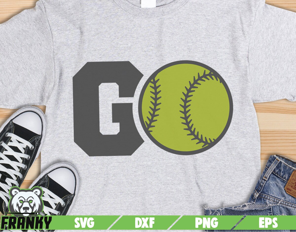GO Softball SVG Cut File DXF File Softball Shirt Svg - Etsy