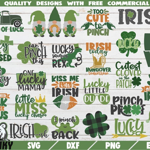 Irish SVG Bundle 24 Designs Cut Files DXF Files St | Etsy