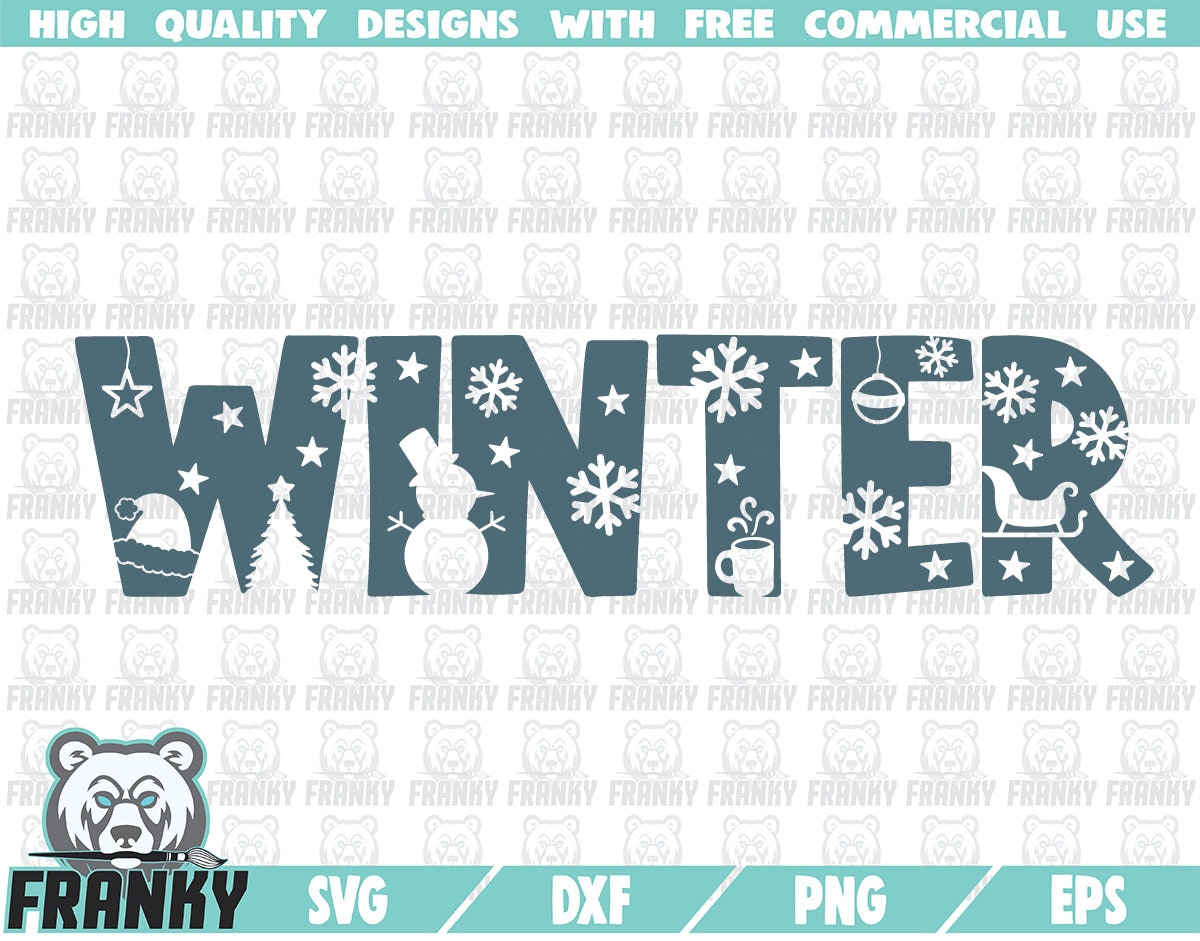 Winter SVG Instant download Printable cut file | Etsy
