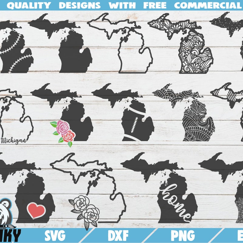 Michigan Svg - Etsy