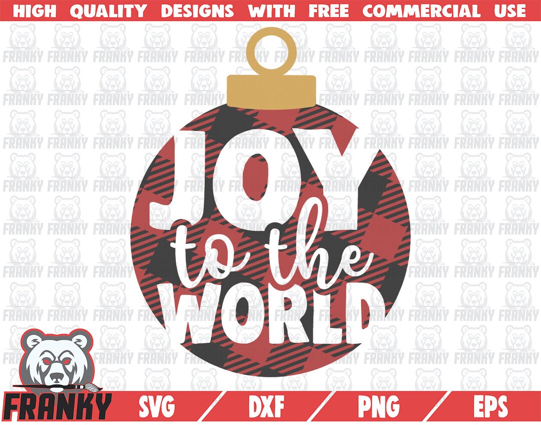 Joy to the World SVG - Cut File - DXF File - Christmas Ball Svg ...