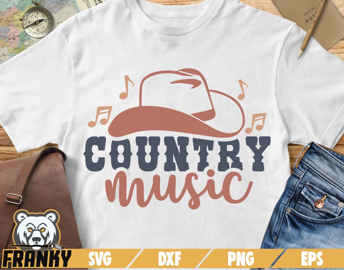Country Music SVG Cut File DXF File Country Shirt SVG | Etsy