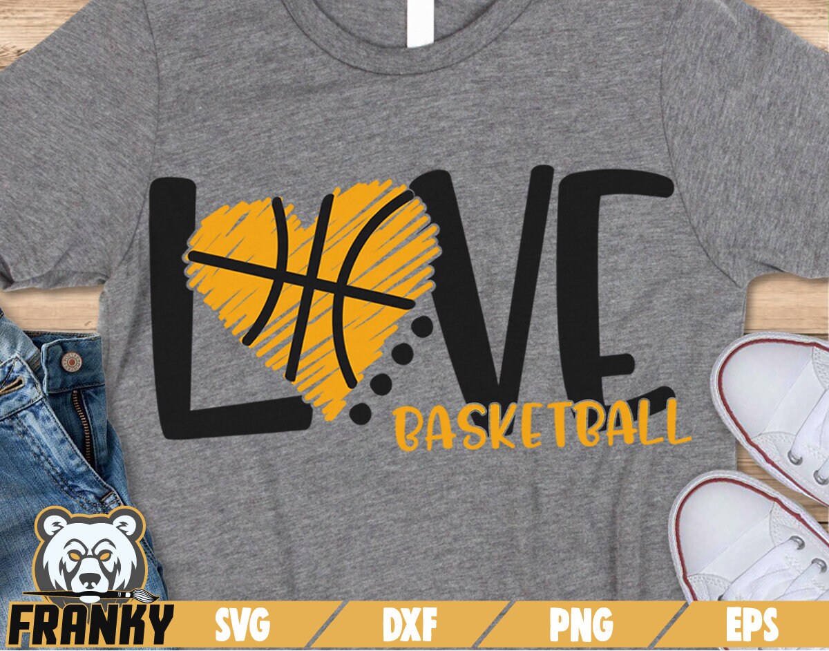 Love Basketball SVG Dxf File Cut File Basketball Svg | Etsy