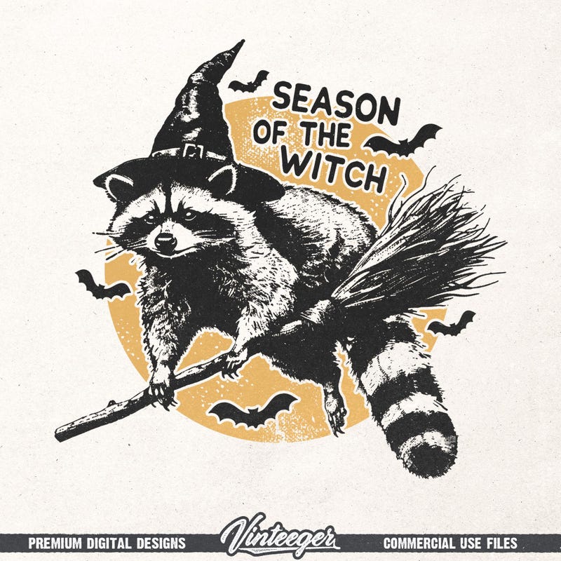 Witch Raccoons - Etsy