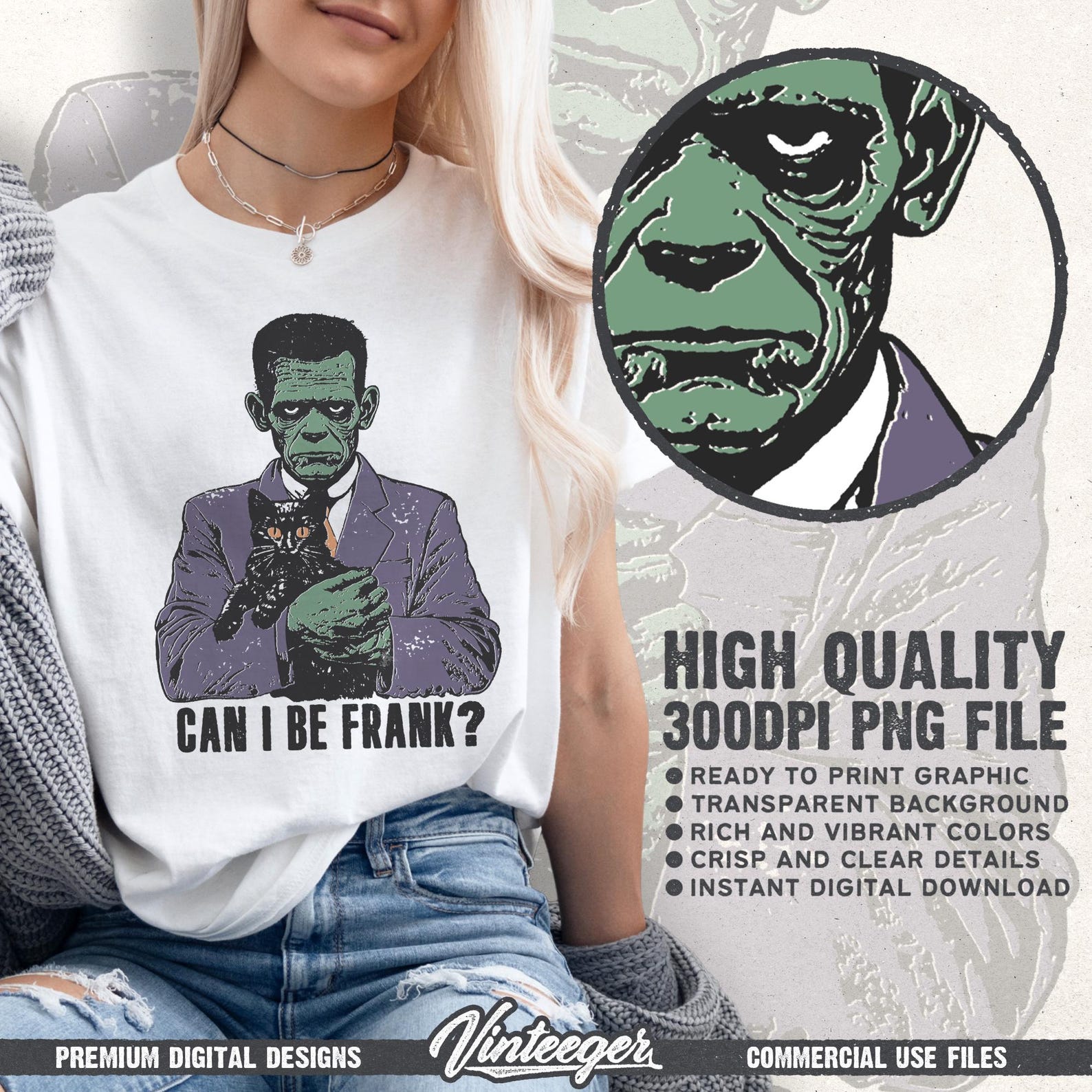 Retro Ghoul Design With Funny Halloween Quote - Spooky PNG for ...
