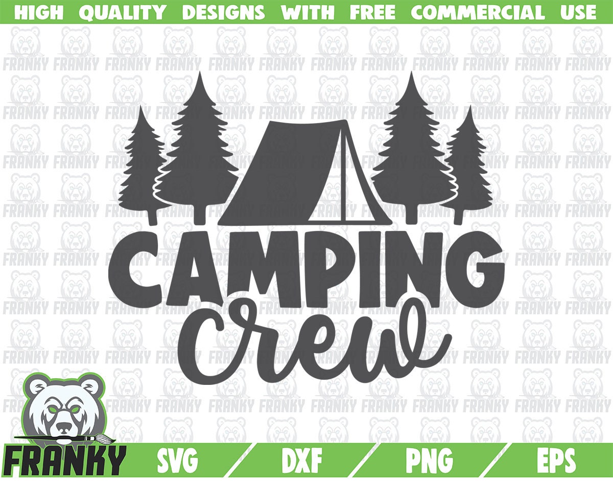 Camping Crew SVG Cut File DXF File Camping Squad SVG - Etsy