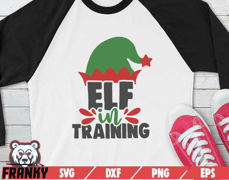 Elf in Training SVG Cut File DXF File Christmas Elf SVG | Etsy