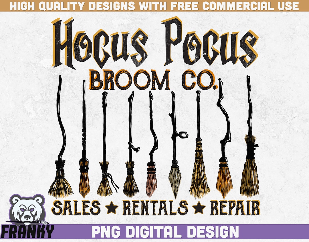 Hocus Pocus Broom Co PNG | Sublimation Design | Instant Download ...