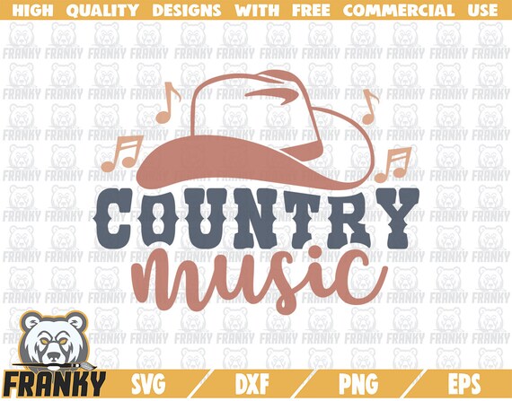 Country Music SVG Cut File DXF File Country Shirt SVG | Etsy