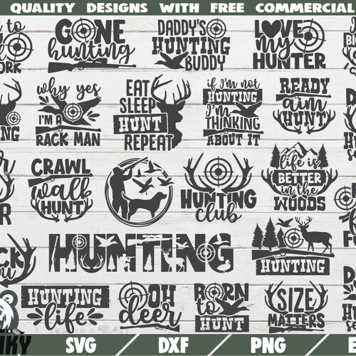 Hunting SVG Bundle Deer Duck Hunting SVG Cut Files - Etsy