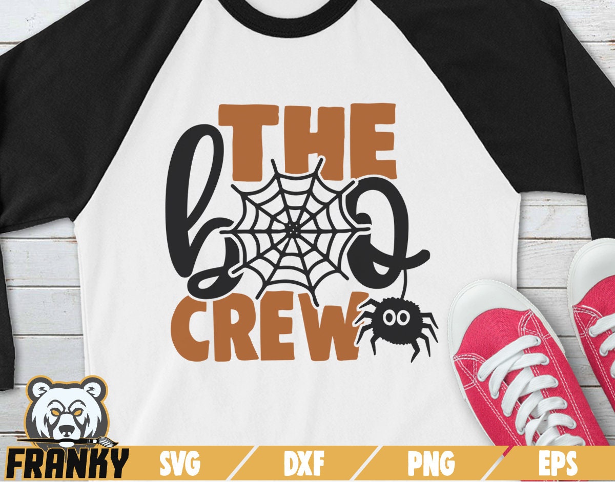 The BOO crew SVG Cut file DXF file Halloween crew Svg | Etsy