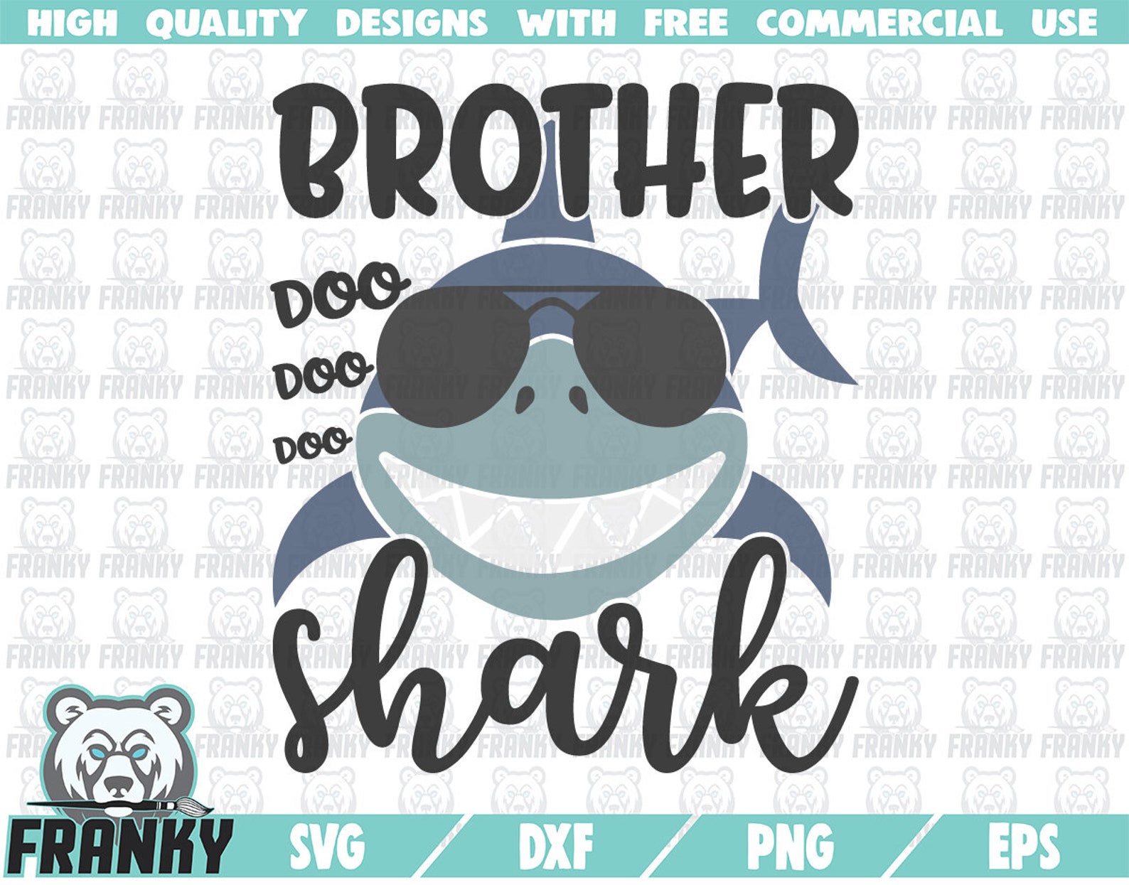 Brother Shark SVG DXF File Cut File Brother Svg Family - Etsy
