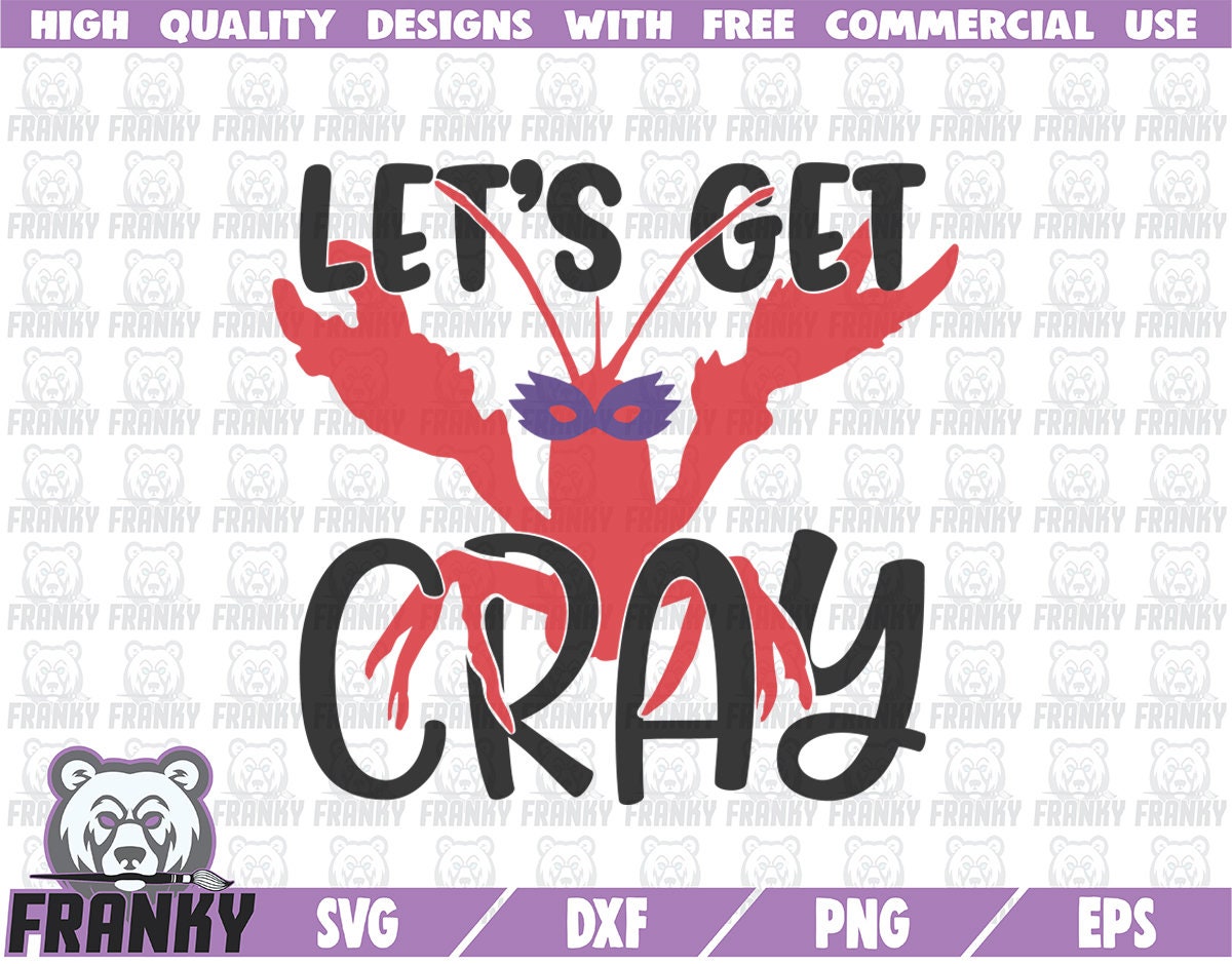 Lets get Cray SVG Cut file Dxf file Crawfishs svg | Etsy