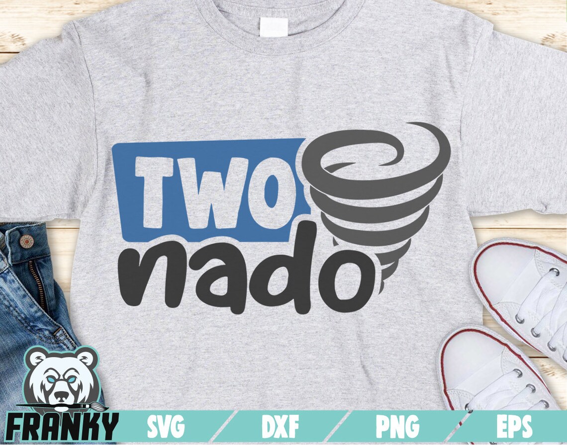 Two Nado SVG Cut File DXF File Birthday Shirt Svg Two - Etsy