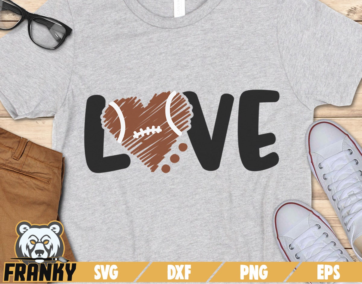 Football Bundle SVG 36 Designs Love Football SVG - Etsy