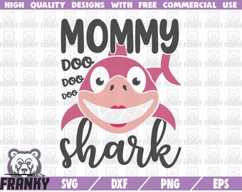 Mommy Shark Svg Mama Svg Do-do-do-do Svg Shark Svg Funny - Etsy