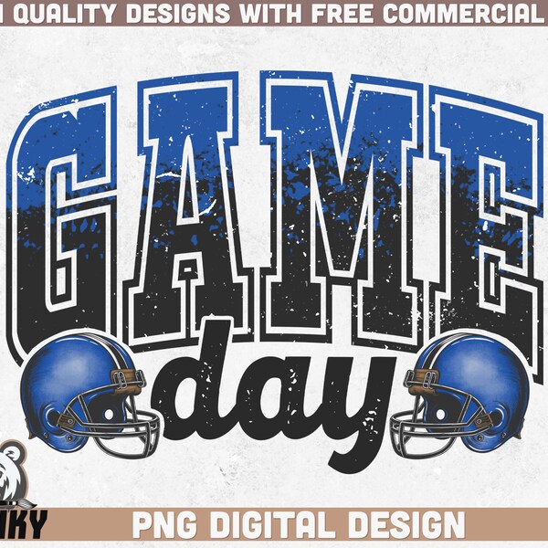 Blue Game Day Png - Etsy