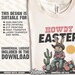 Howdy Easter PNG - Cowboy Easter Bunny T-shirt Design PNG, Western ...