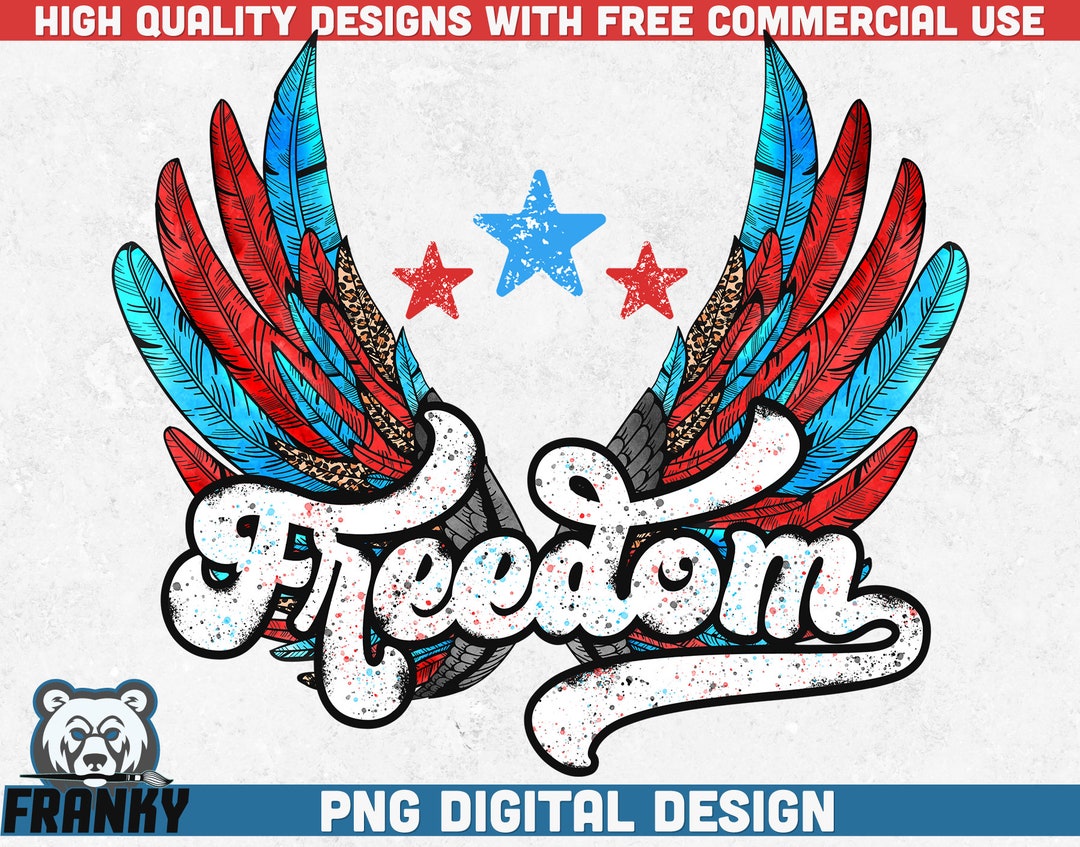 Freedom PNG | Sublimation Design | Instant Download | Fourth of July ...