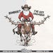 Cowboy Santa Claus Digital Design - Western Christmas Printable Graphic ...
