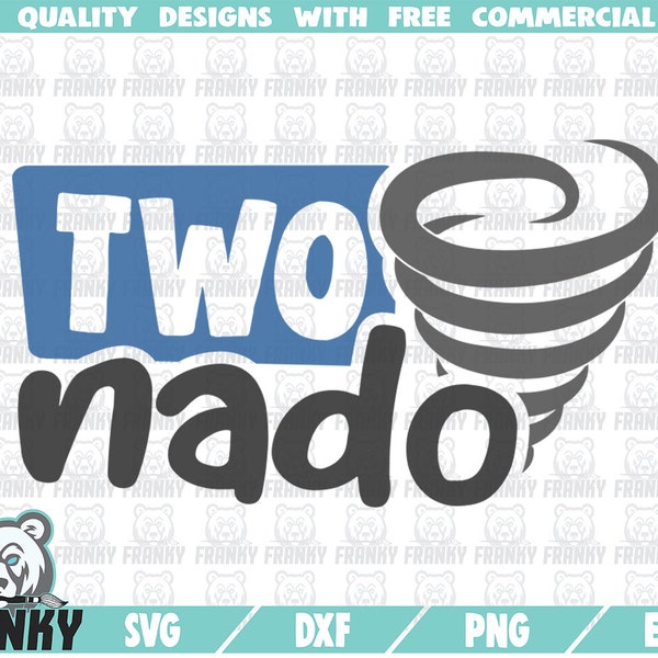 Two Nado Birthday Svg - Etsy