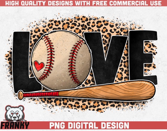 Love Baseball PNG Sublimation Design Instant Download - Etsy