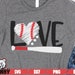Love Baseball SVG - Cut File - DXF File - Baseball Fan Svg - Baseball ...