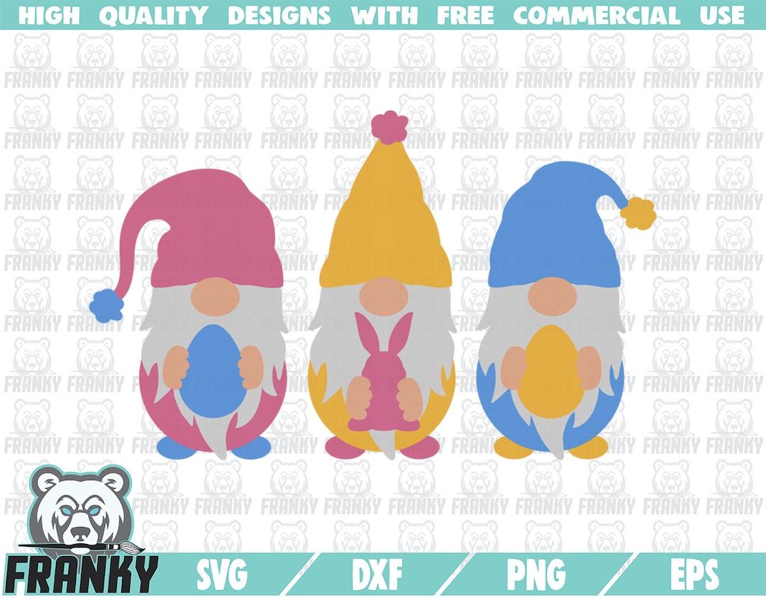 Easter Gnomes SVG - Cut File - DXF File - Easter Shirt Svg - Easter ...