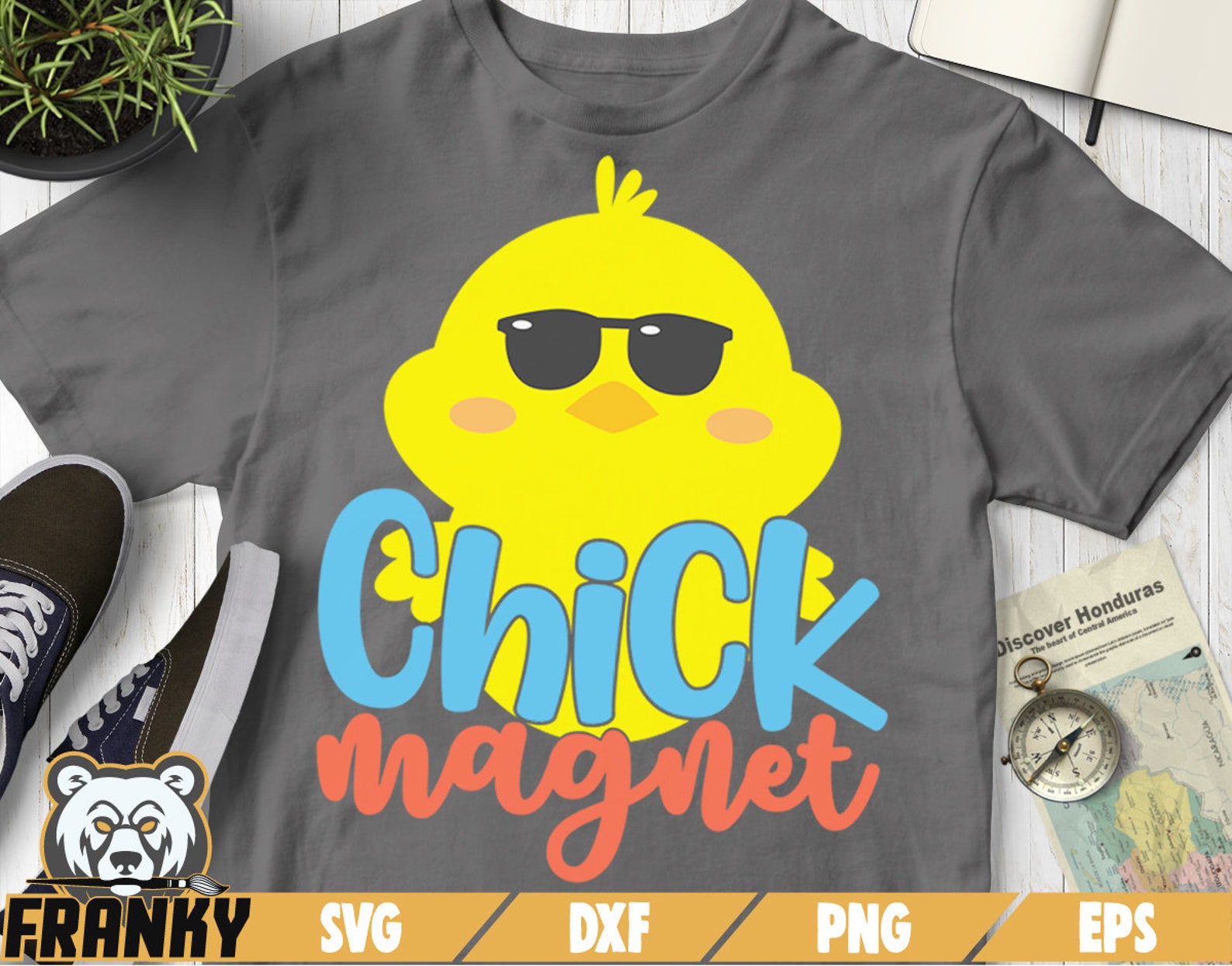 Chick Magnet SVG Chick Magnet Cut File Chick Magnet Dxf | Etsy