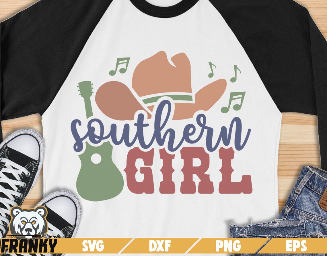 Southern Girl SVG Cut File DXF File Southern Shirt SVG - Etsy