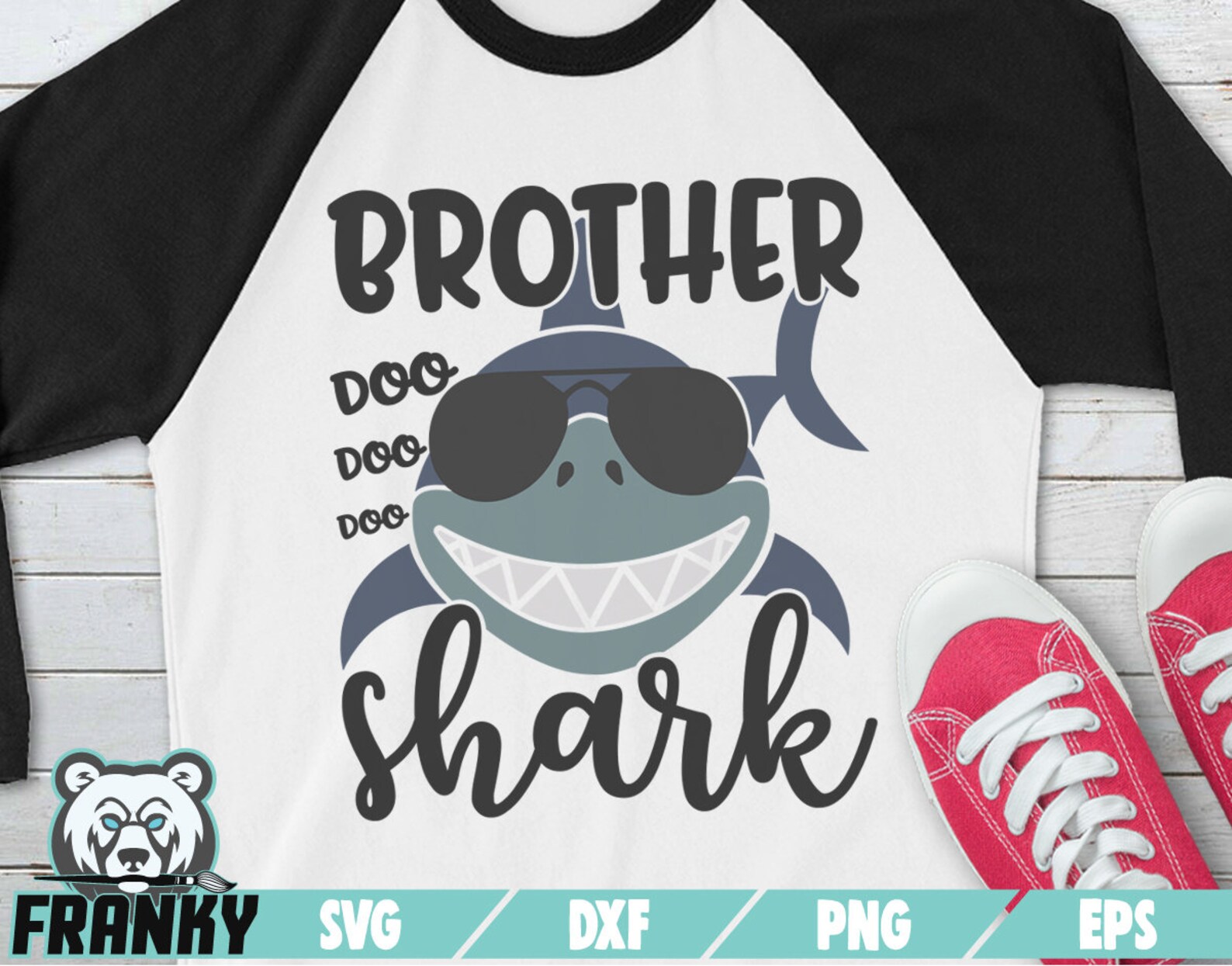 Brother Shark SVG DXF File Cut File Brother Svg Family - Etsy
