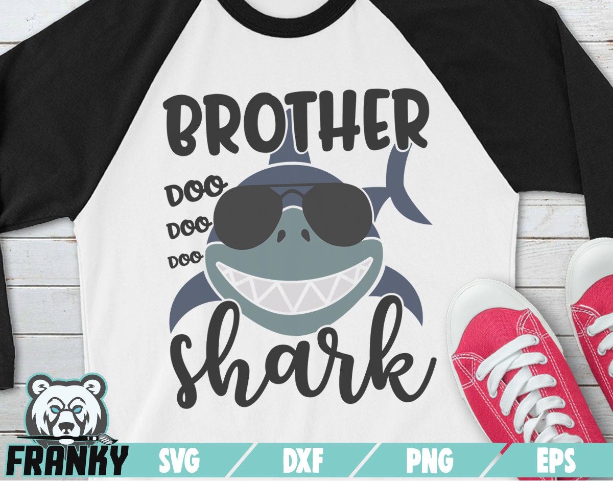 Brother Shark SVG DXF File Cut File Brother Svg Family - Etsy