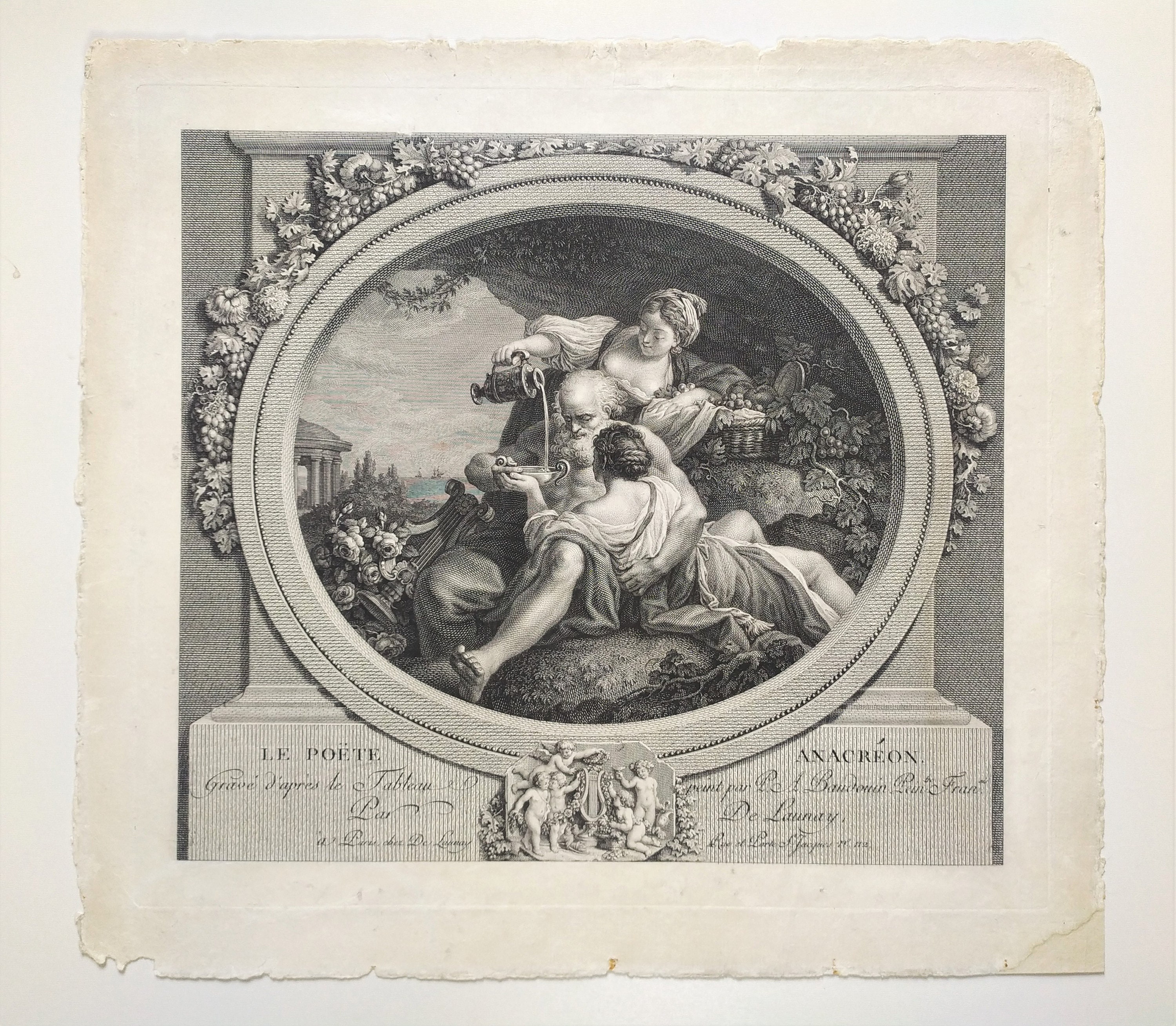 Greek Mythology Antique Pair of Etching 18th Century Gayty and Silenus ...