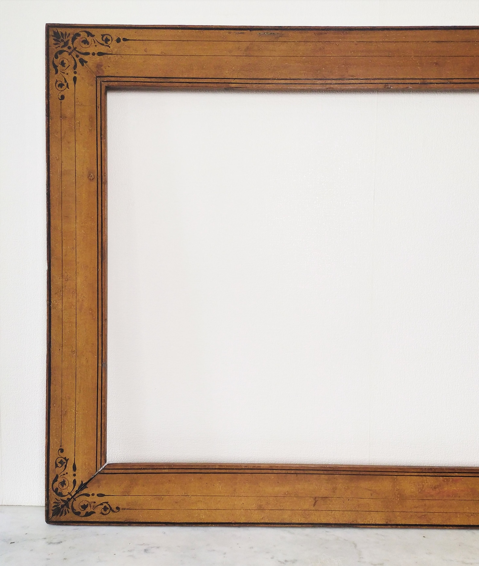 19th Antique Painted Wooden Frame for Painting, Drawing or Etching - Etsy