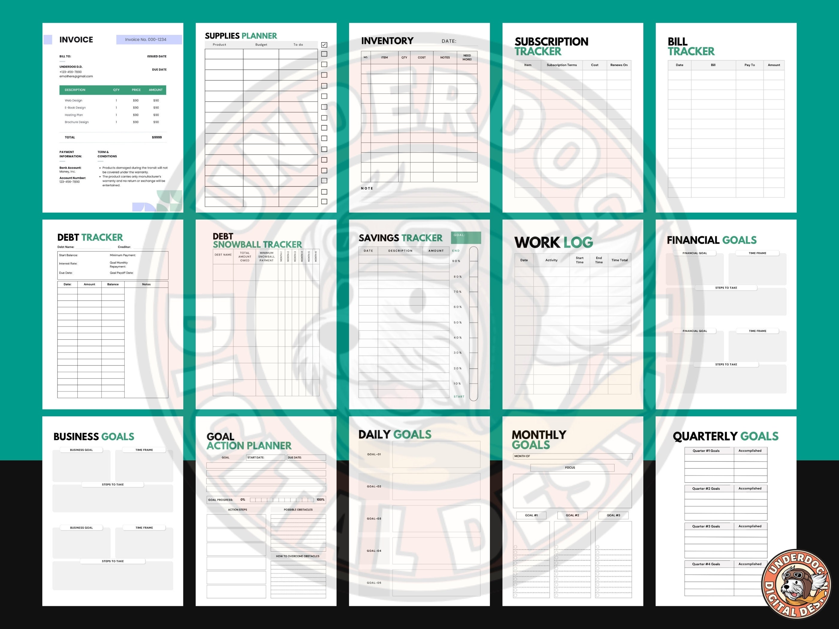 Canva Start-up Business Planner 2023, Business Plan Startup, Small ...