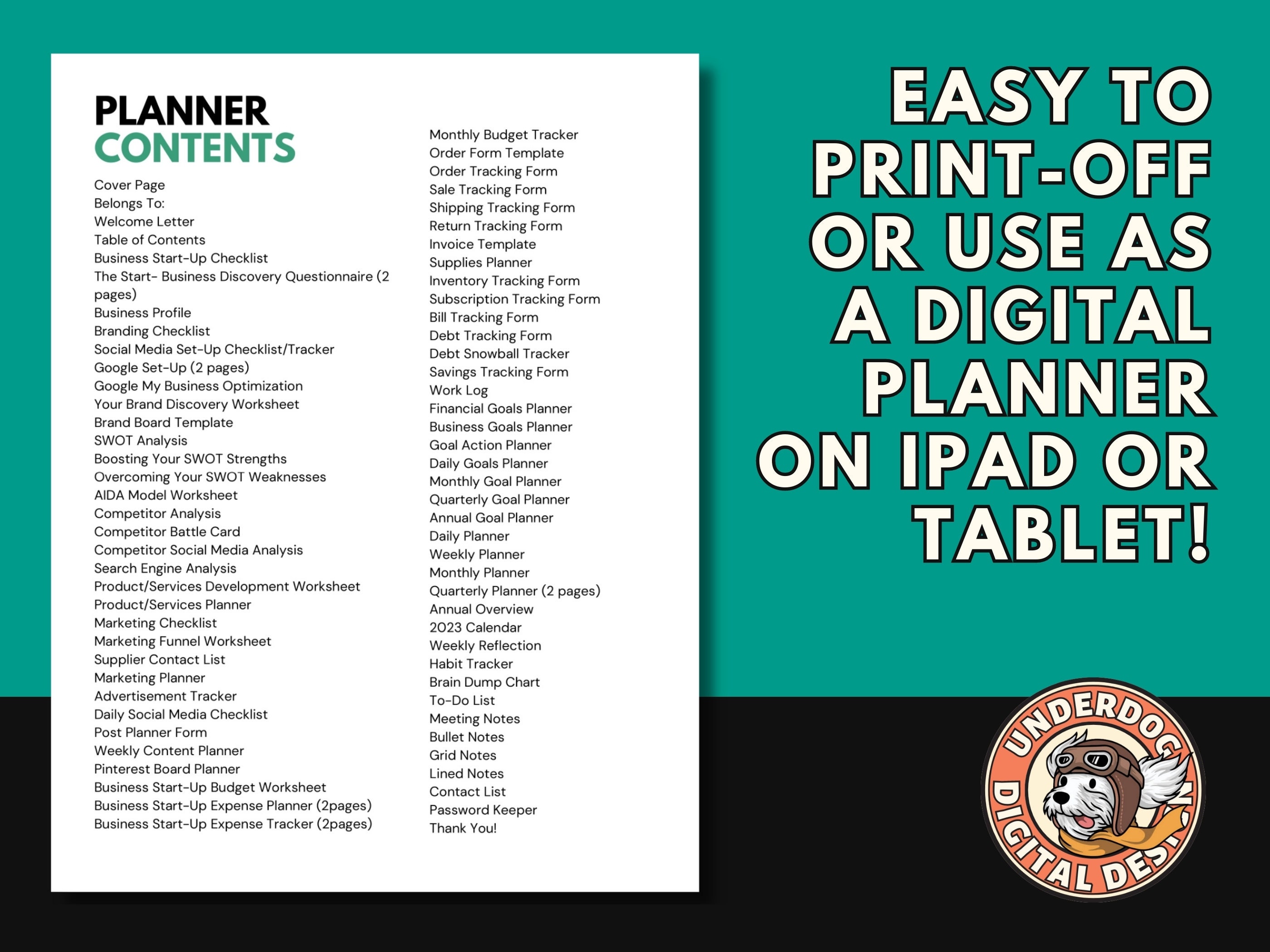 Canva Start-up Business Planner 2023, Business Plan Startup, Small ...