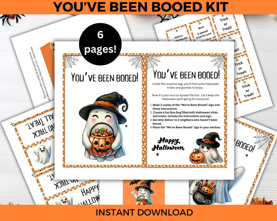 You've Been Booed Coworker Kit Printable, Office Halloween Game for ...