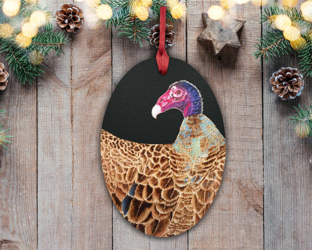Turkey Vulture Wooden Christmas Ornaments, Realistic Bird Ornament - Etsy