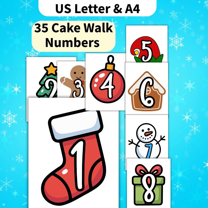 Cake Walk Numbers - Etsy