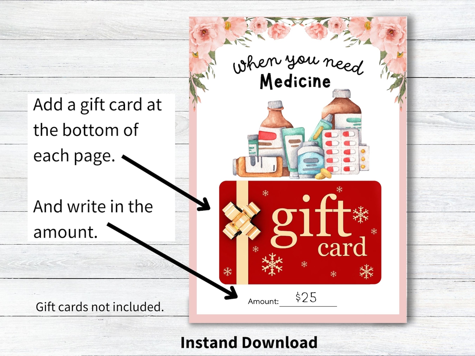 New Mom Gift Card Book Printable, First Time Mom Gift, Expecting Mom ...