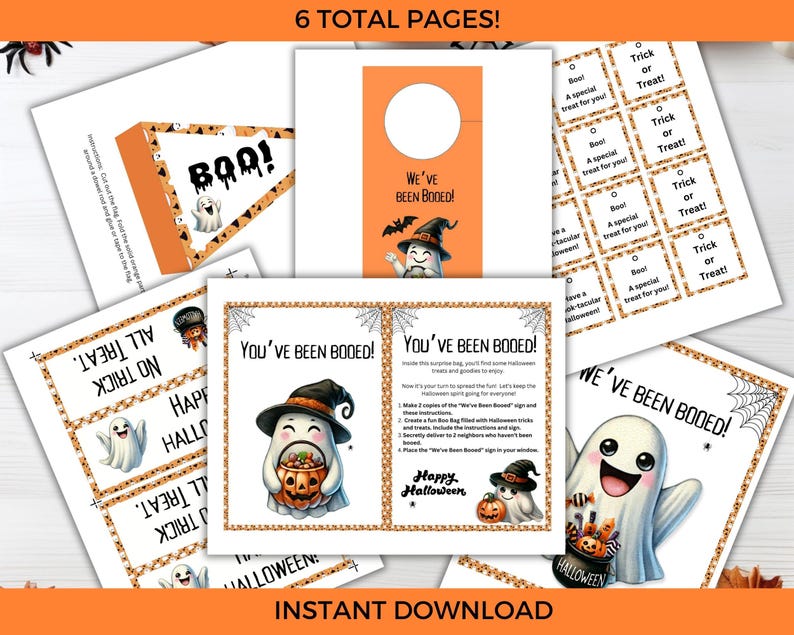 You've Been Booed Coworker Kit Printable, Office Halloween Game for ...