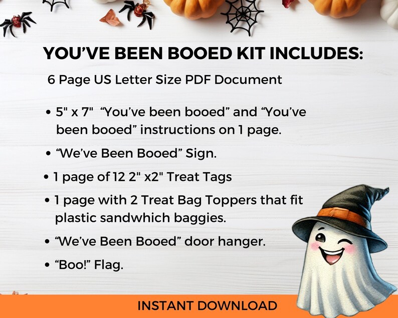 You've Been Booed Coworker Kit Printable, Office Halloween Game for ...
