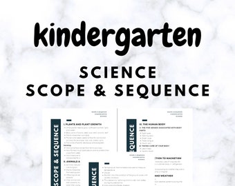 Homeschool Kindergarten Language Arts Curriculum Scope and Sequence ...