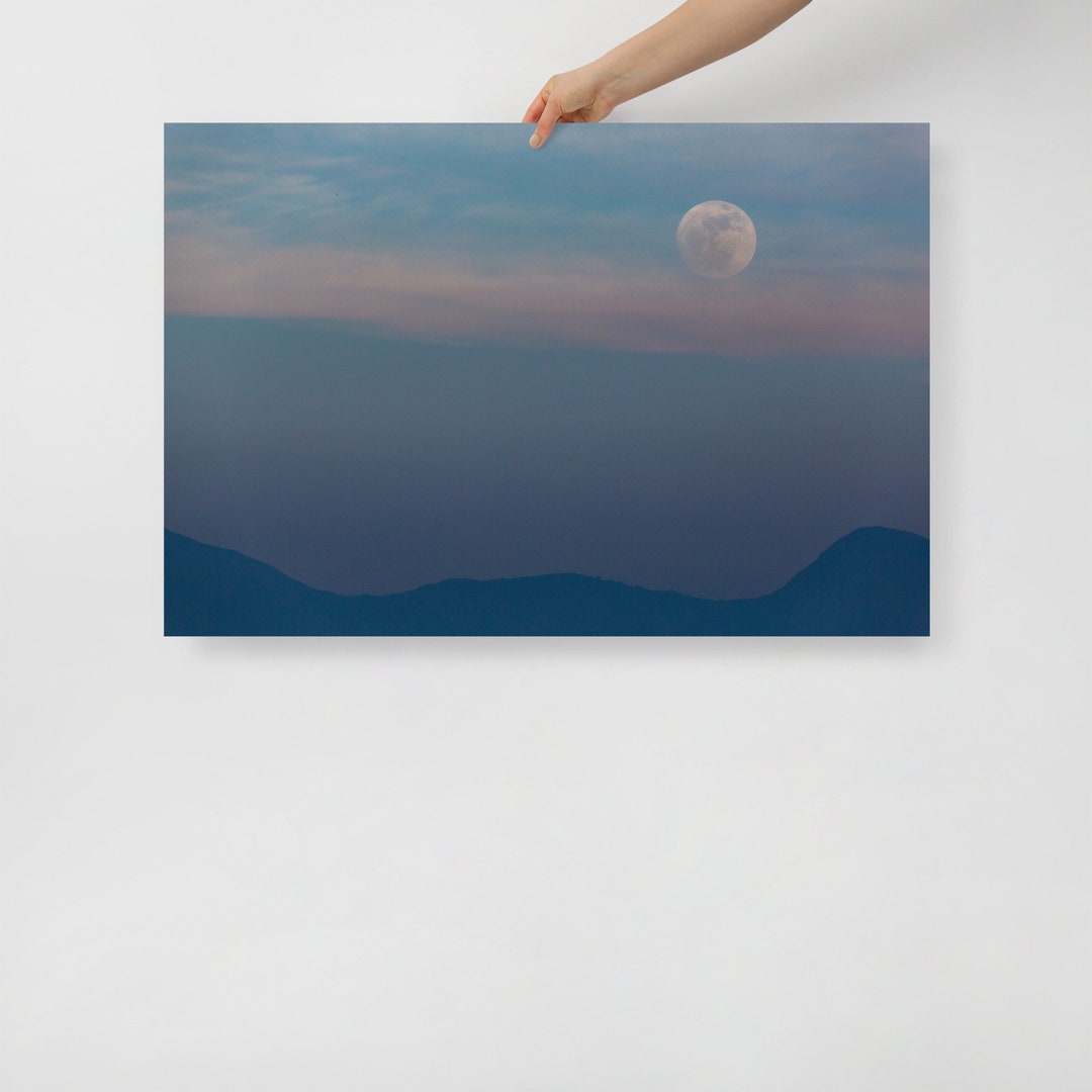 Full Moon Rising Photo Print Archival Giclée Printed, Nature, Outdoors ...
