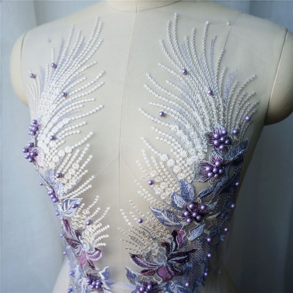 Purple Applique - Etsy