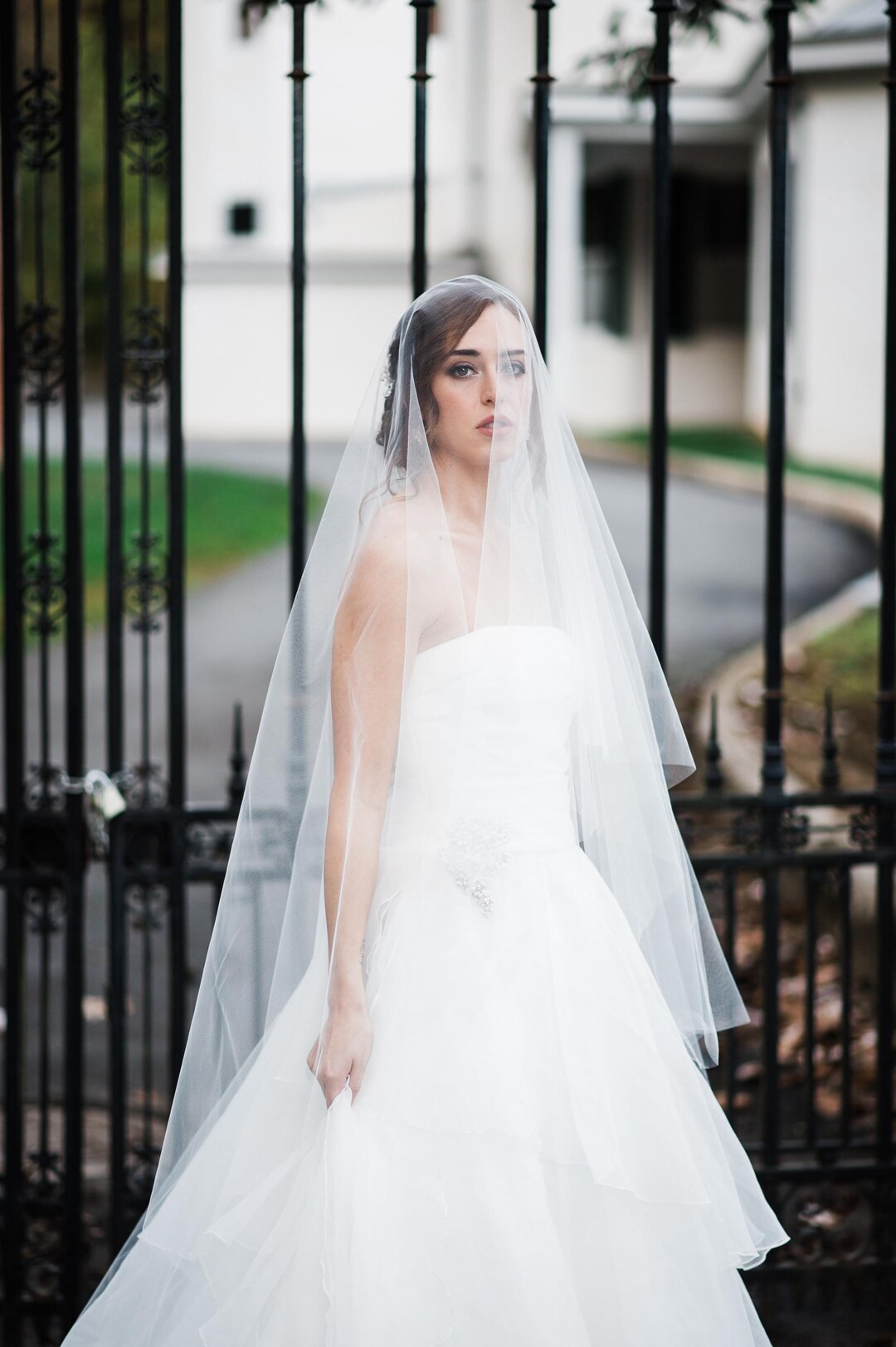 108" Wide Drop Veil | Made to Order Bridal Veil | Cathedral Length ...